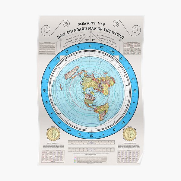 "Gleason's New Standard Map of the World (Restored version 2023 ...