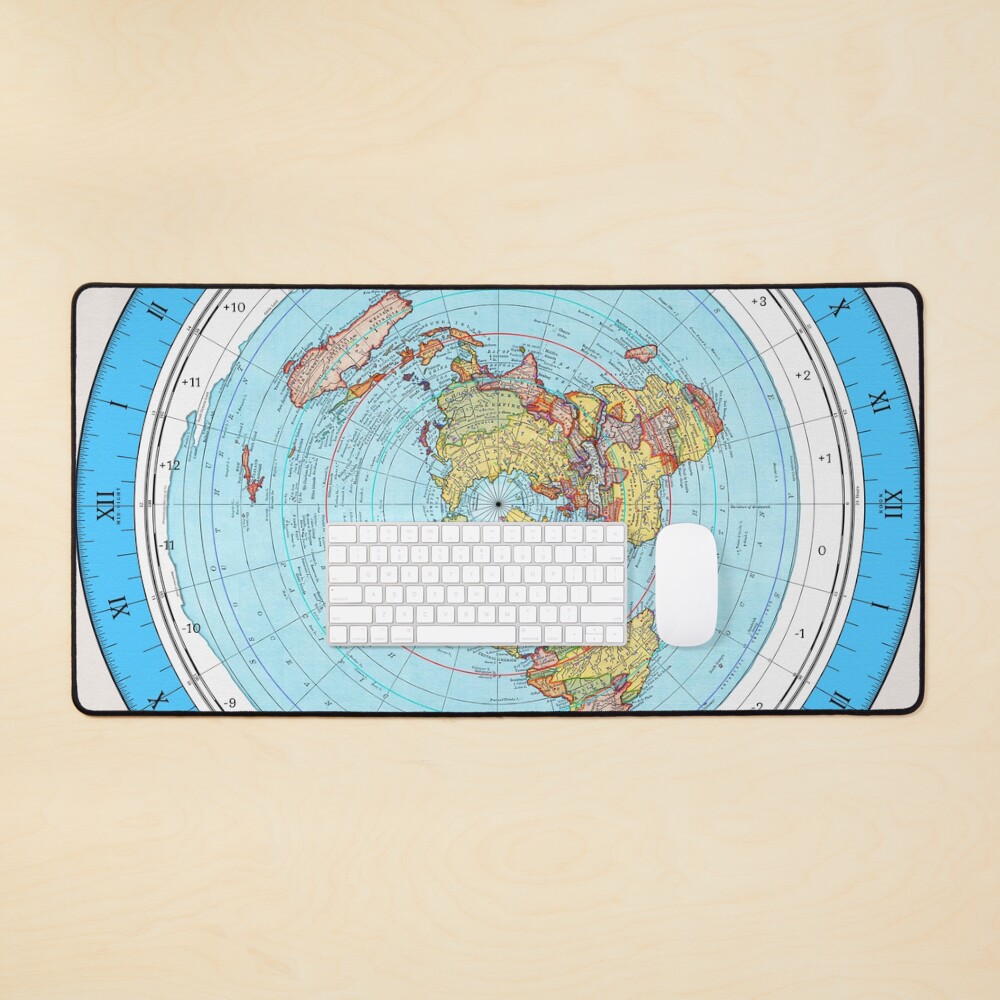 "Gleason's New Standard Map of the World (Restored version 2023)" Scarf ...