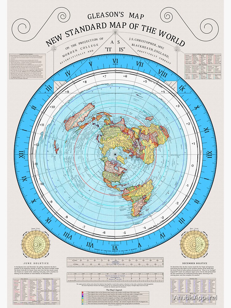 "Gleason's New Standard Map of the World (Restored version 2023 ...