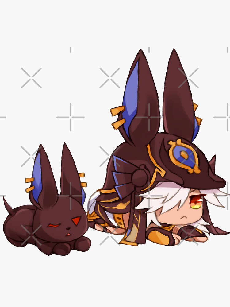 "Cyno Chibi Anubis Kawaii - Genshin Impact" Sticker for Sale by ...