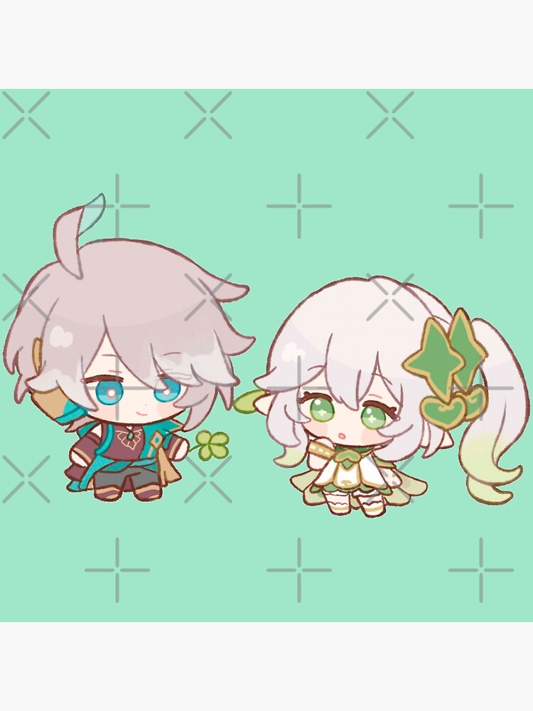 Póster «Alhaitham y Nahida Chibi Kawaii - Genshin Impact Sumeru» de ...