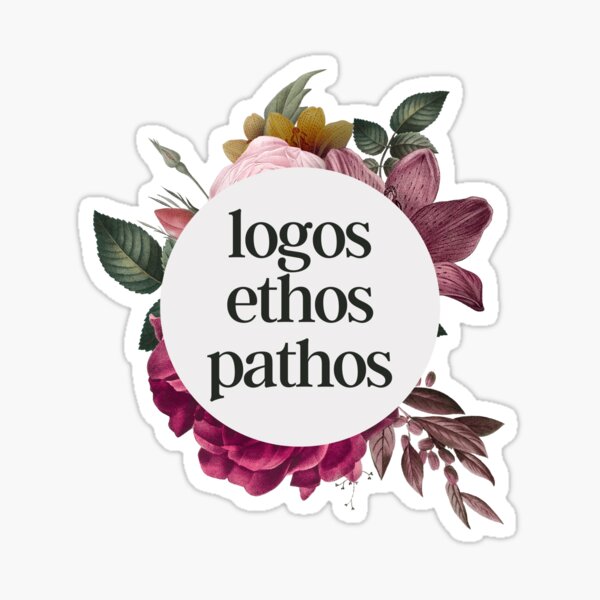 Logos Ethos Pathos Rhetorical Triangle Sticker For Sale By Mijoshop