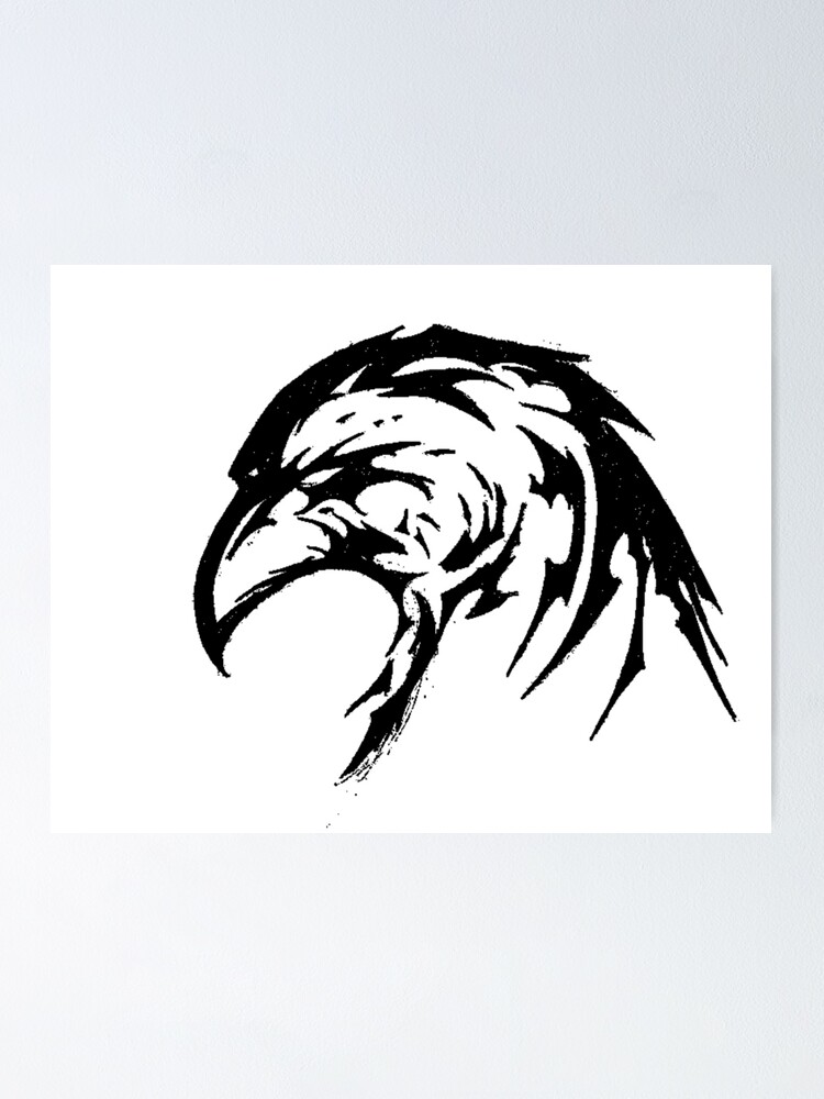 "Raven Stencil" Poster for Sale by lolhammer | Redbubble