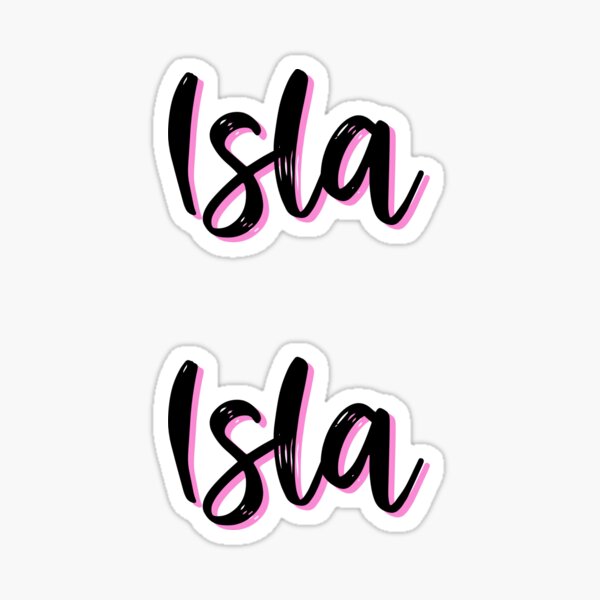 "Isla" Sticker for Sale by A-Personalised | Redbubble