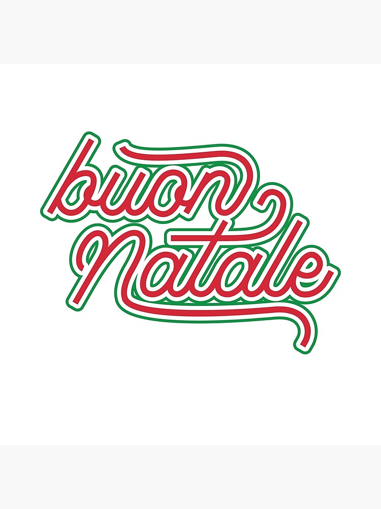 "Italian Merry Christmas - buon Natale" Poster for Sale by ...