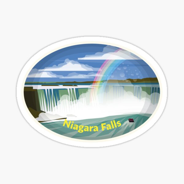 "Niagara Falls" Sticker for Sale by studio838 | Redbubble