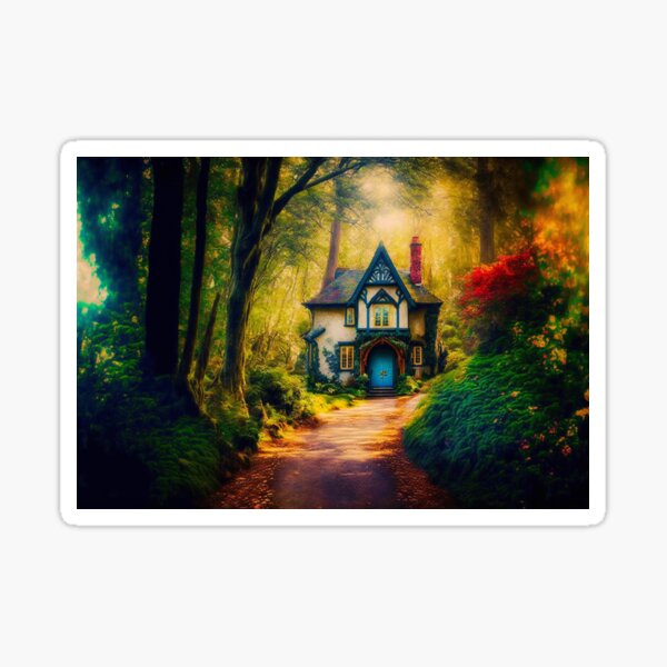 "A Homely Small House" Sticker for Sale by letsgetinspired | Redbubble