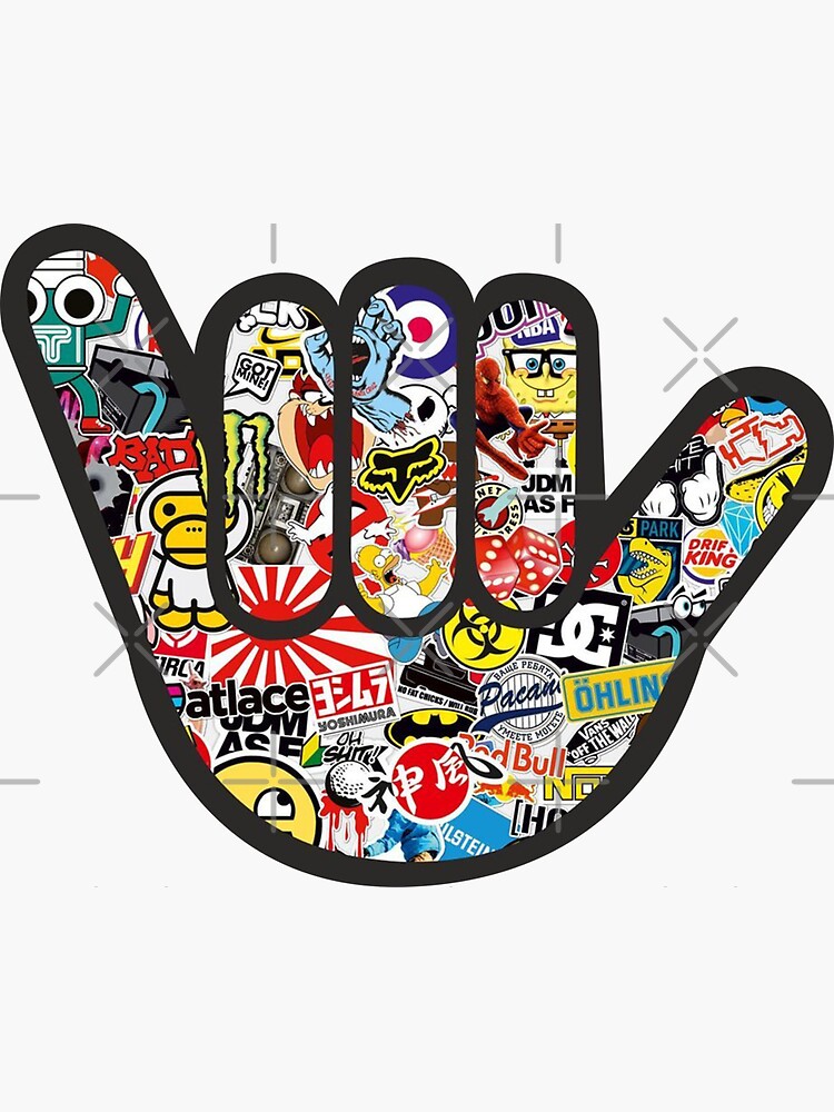 "JDM - Stickerbomb - No worries" Sticker for Sale by DylanJaimz | Redbubble