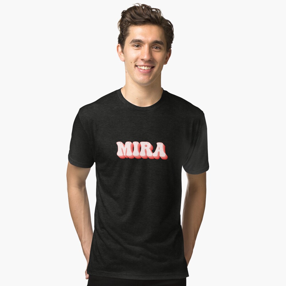 "Mira - Name" Sticker for Sale by kindxinn | Redbubble
