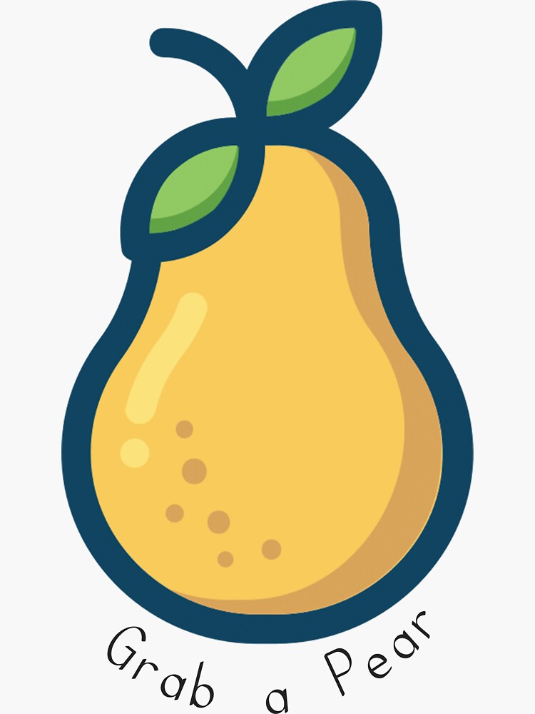 "Pear Phone" Sticker for Sale by design-thread | Redbubble