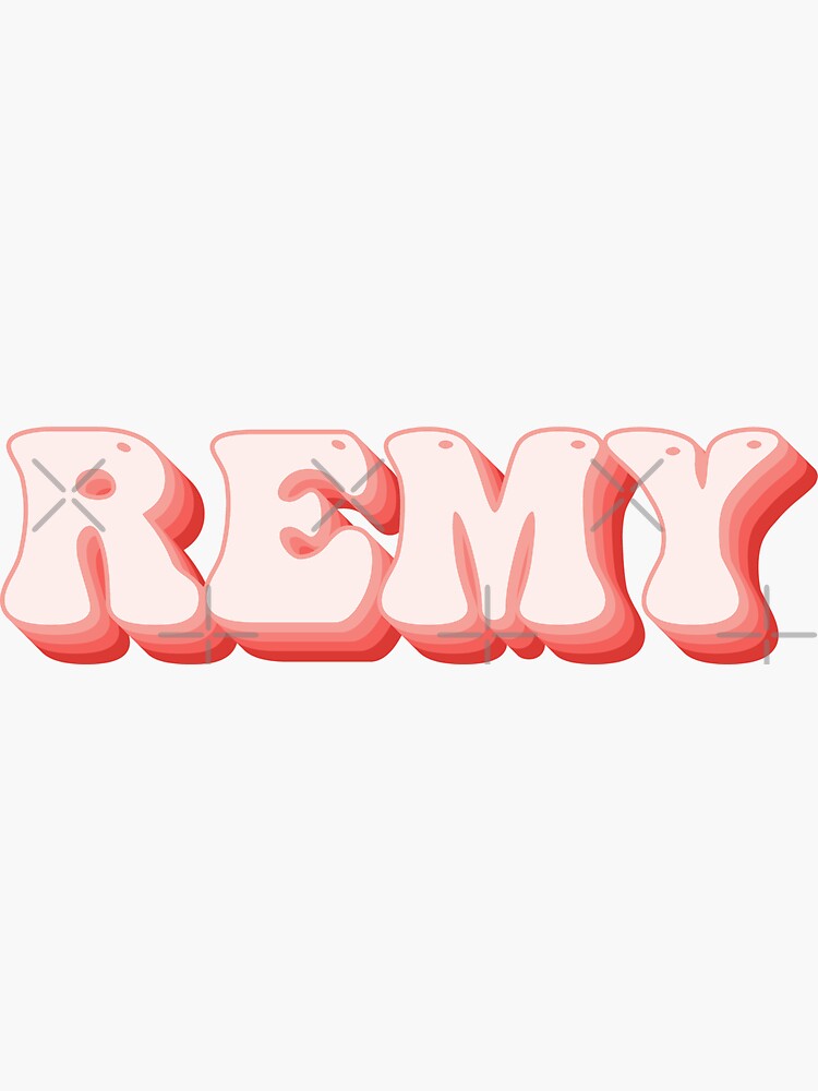 "Remy - Name" Sticker for Sale by kindxinn | Redbubble