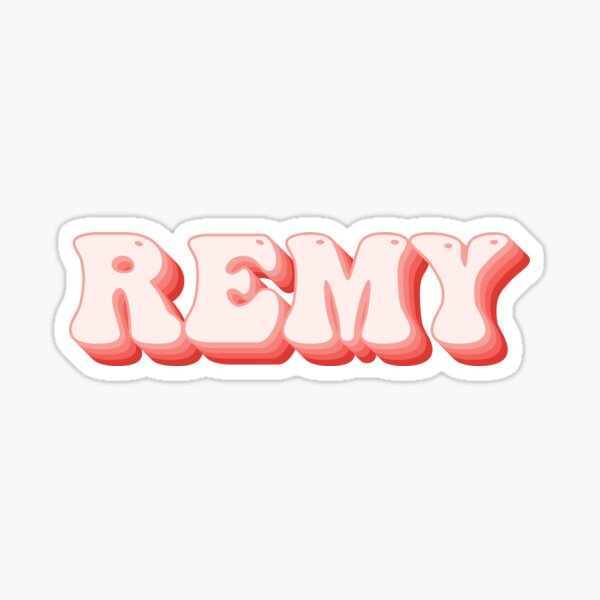 "Remy - Name" Sticker for Sale by kindxinn | Redbubble