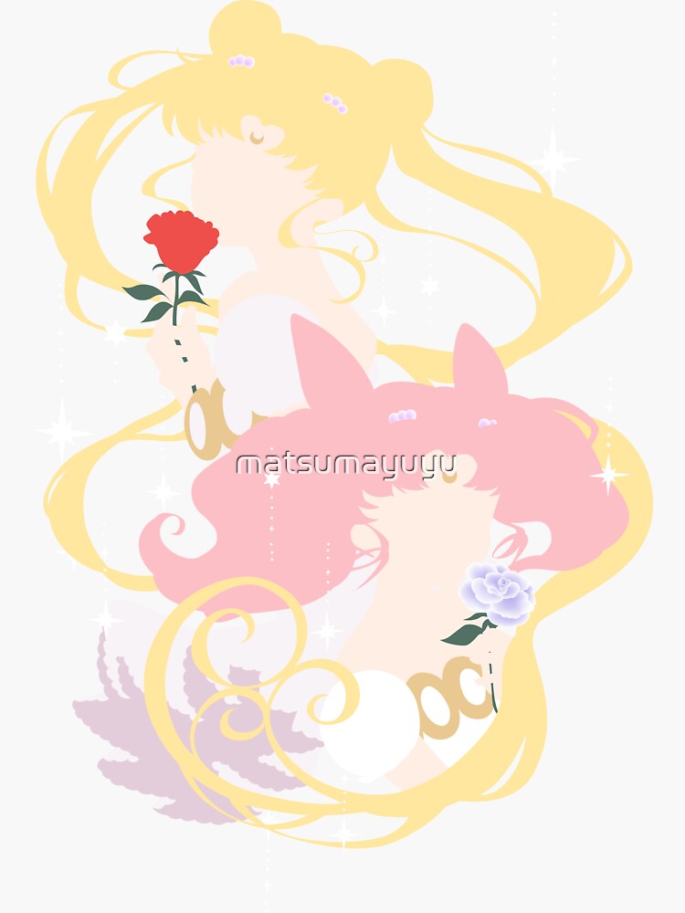 "Usagi and Chibiusa from Sailor Moon" Sticker for Sale by matsumayuyu ...