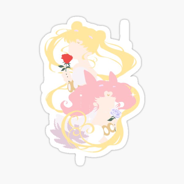 "Usagi and Chibiusa from Sailor Moon" Sticker for Sale by matsumayuyu ...