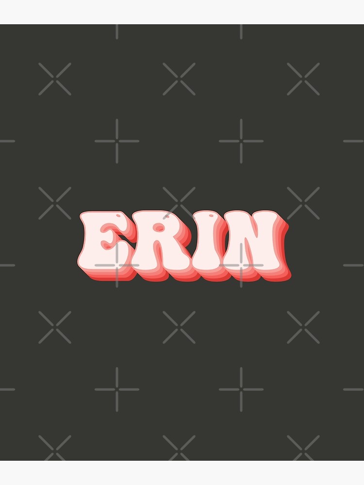 Erin Name Art Customized Watercolour Floral Wreath Print – Erin
