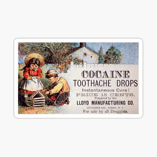 "Vintage Advertisement for Medicine with Cocaine, Toothache Drops ...