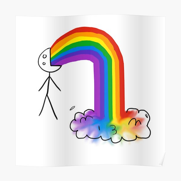 Poster: Regenbogen Kotzen | Redbubble