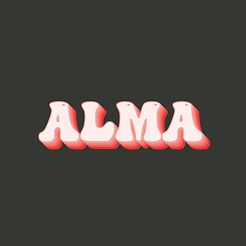 "Alma - Name" Sticker for Sale by kindxinn | Redbubble