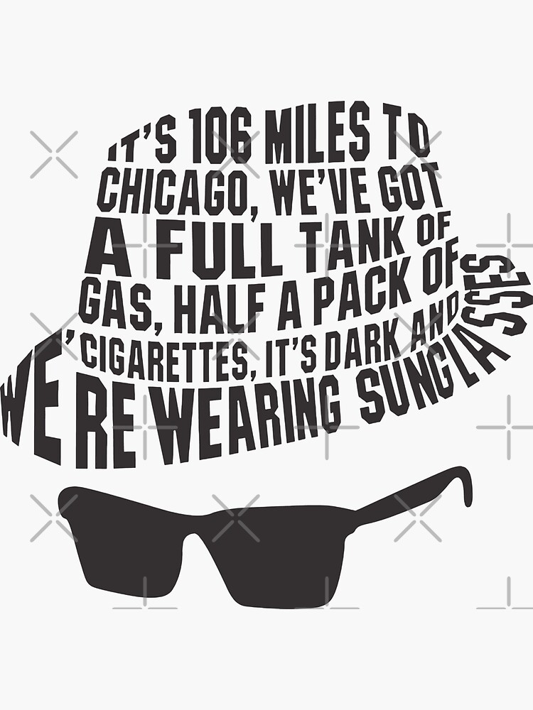 "Experience the Blues Brothers: Official Merchandise" Sticker for Sale ...