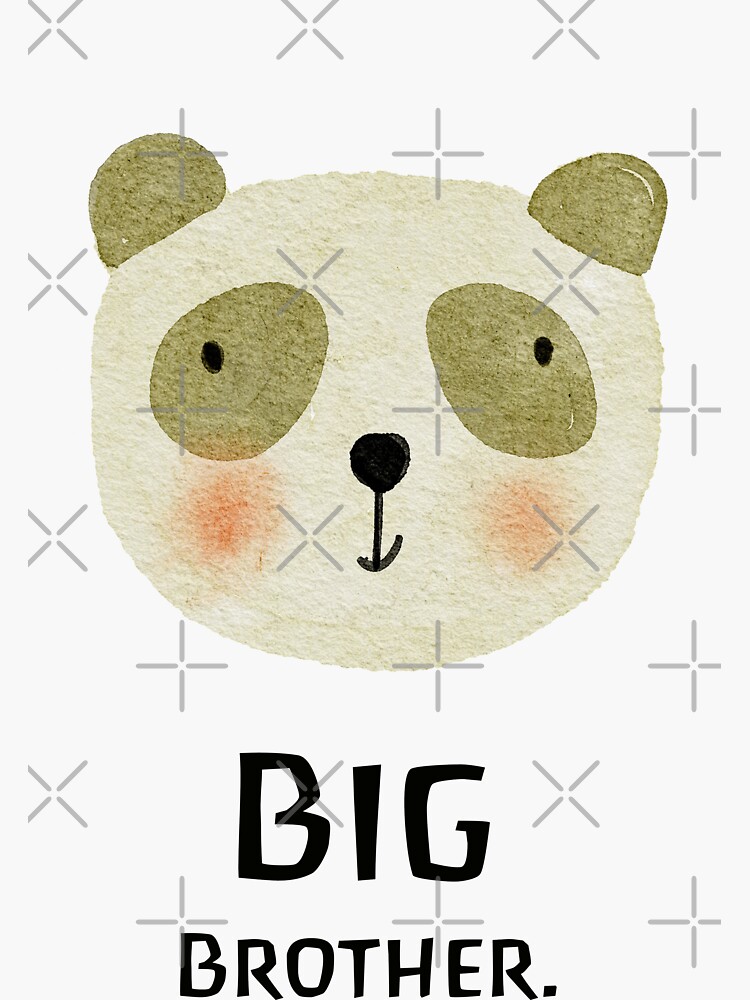 "Big Brother Big Brother Panda Panda Bear - Baby Birth Birthday Cute ...