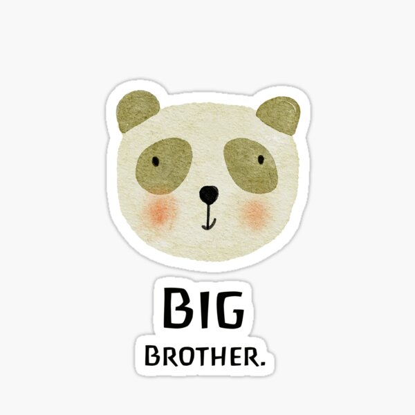 "Big Brother Big Brother Panda Panda Bear - Baby Birth Birthday Cute ...