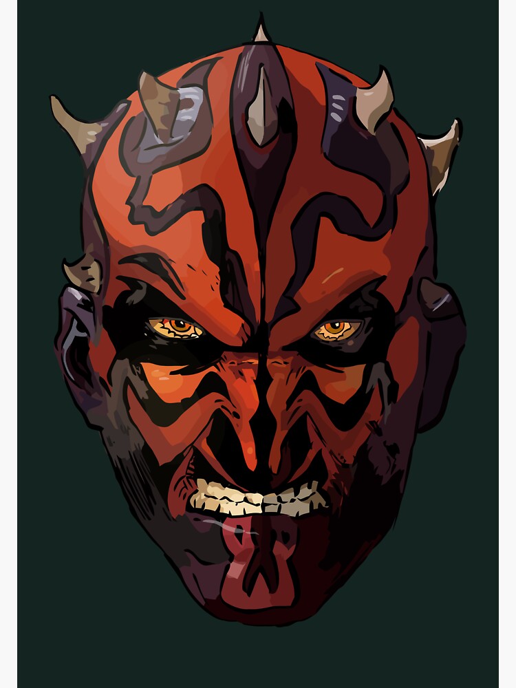 "Maul" Sticker by bespired | Redbubble