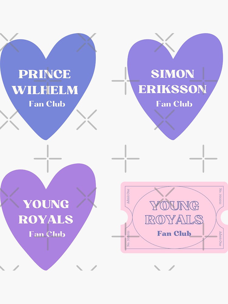 "Young Royals Fan Club" Sticker for Sale by velaryons | Redbubble