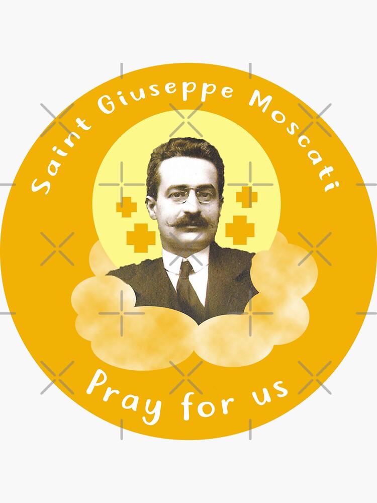 "Saint Giuseppe Moscati" Sticker by kaileekuropas | Redbubble