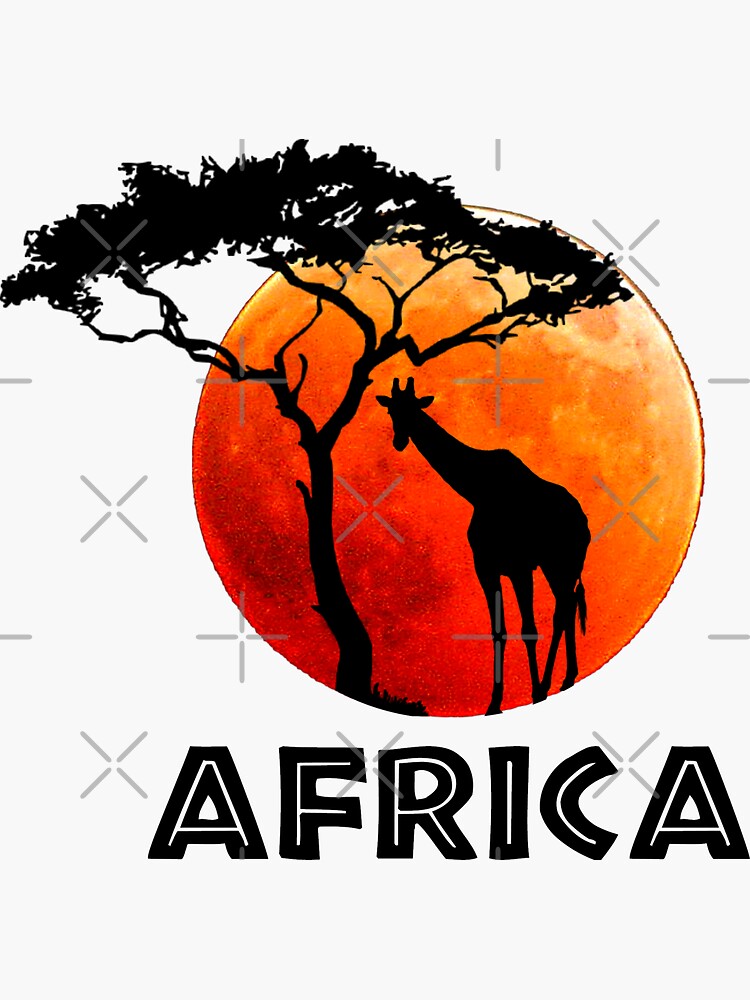 "Africa" Sticker by MrKoa | Redbubble