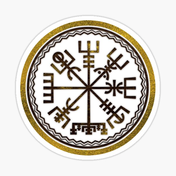 "Vegvisir. The Magic Navigation Viking Compass" Sticker for Sale by ...