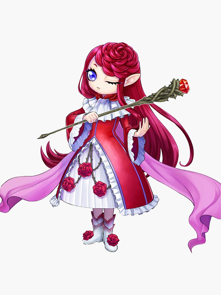 "ruddy_rose" Sticker for Sale by Yusei-Fudo | Redbubble