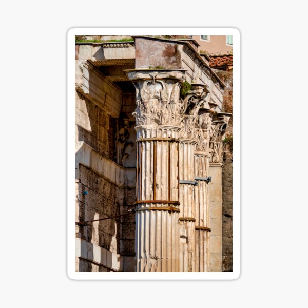 "Corinthian Columns" Sticker for Sale by troianifabrizio | Redbubble