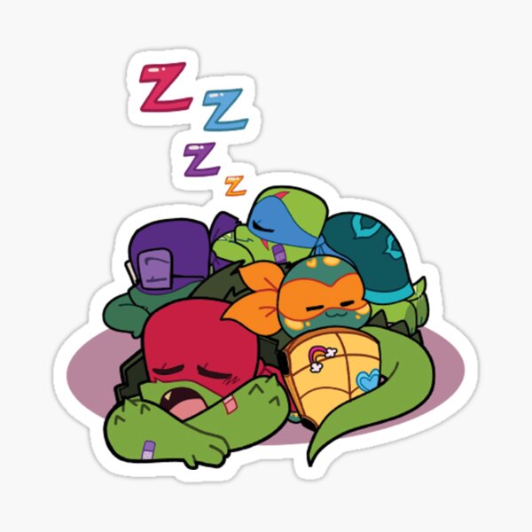 "Cute ROTTMNT family cuddles" Sticker for Sale by JustArtForFans ...