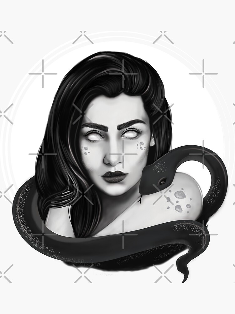 "Woman of Envy" Sticker for Sale by Geraart | Redbubble