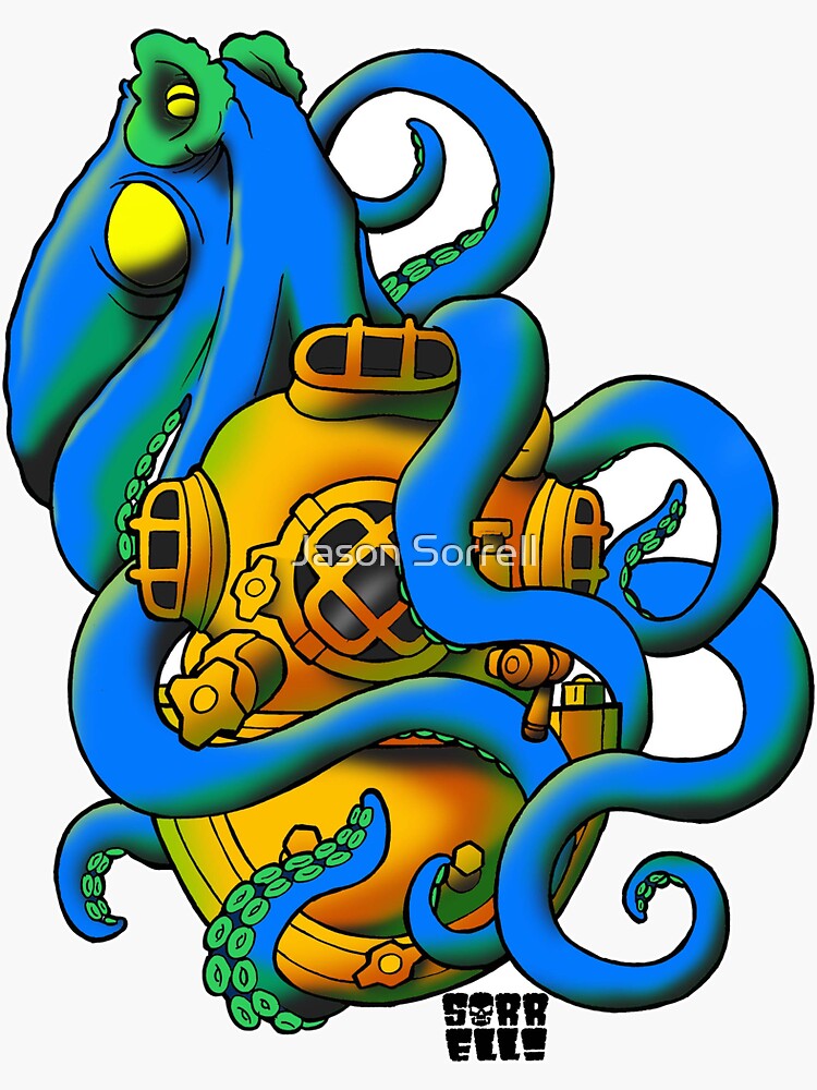 "Diver Down" Sticker for Sale by jasonsorrell | Redbubble