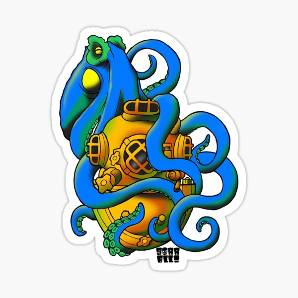 "Diver Down" Sticker for Sale by jasonsorrell | Redbubble