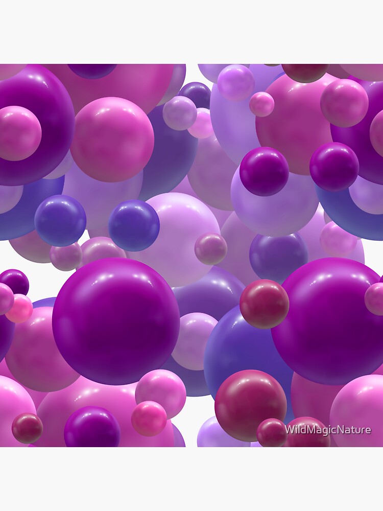 "Colored realistic spheres" Sticker for Sale by WildMagicNature | Redbubble