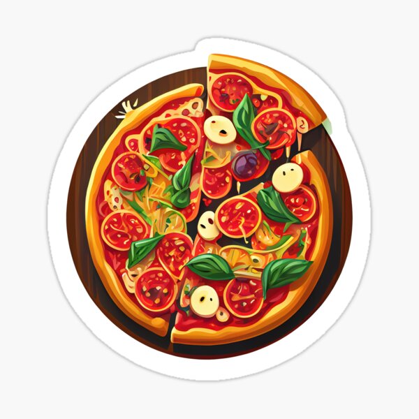 "Pizza Italian" Sticker for Sale by FokasuArt | Redbubble