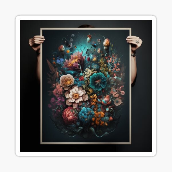 ""Magical Blooms"" Sticker for Sale by nordean | Redbubble