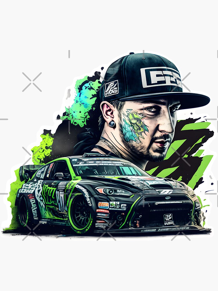 "Ken Block Logo Inspired Sticker Tribute" Sticker for Sale by ...