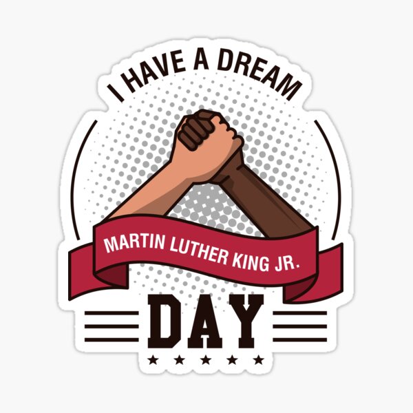 "martin luther king jr" Sticker for Sale by amineSTARS | Redbubble