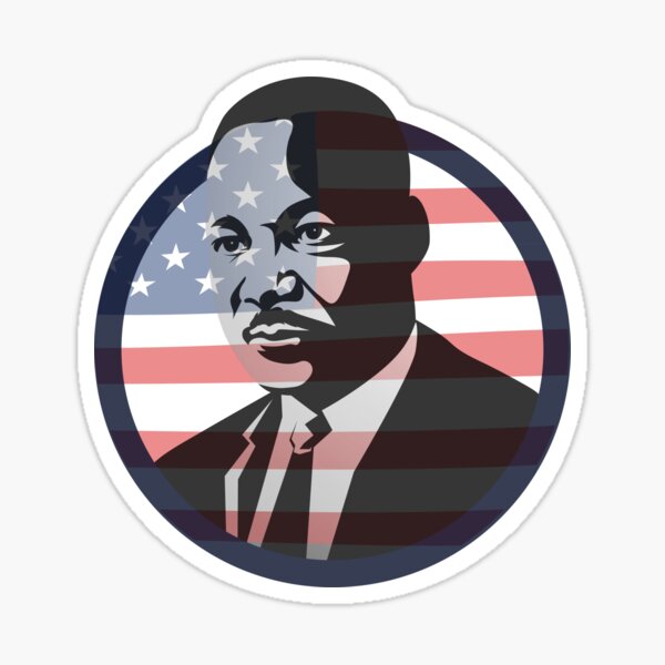 "martin luther king jr" Sticker for Sale by amineSTARS | Redbubble
