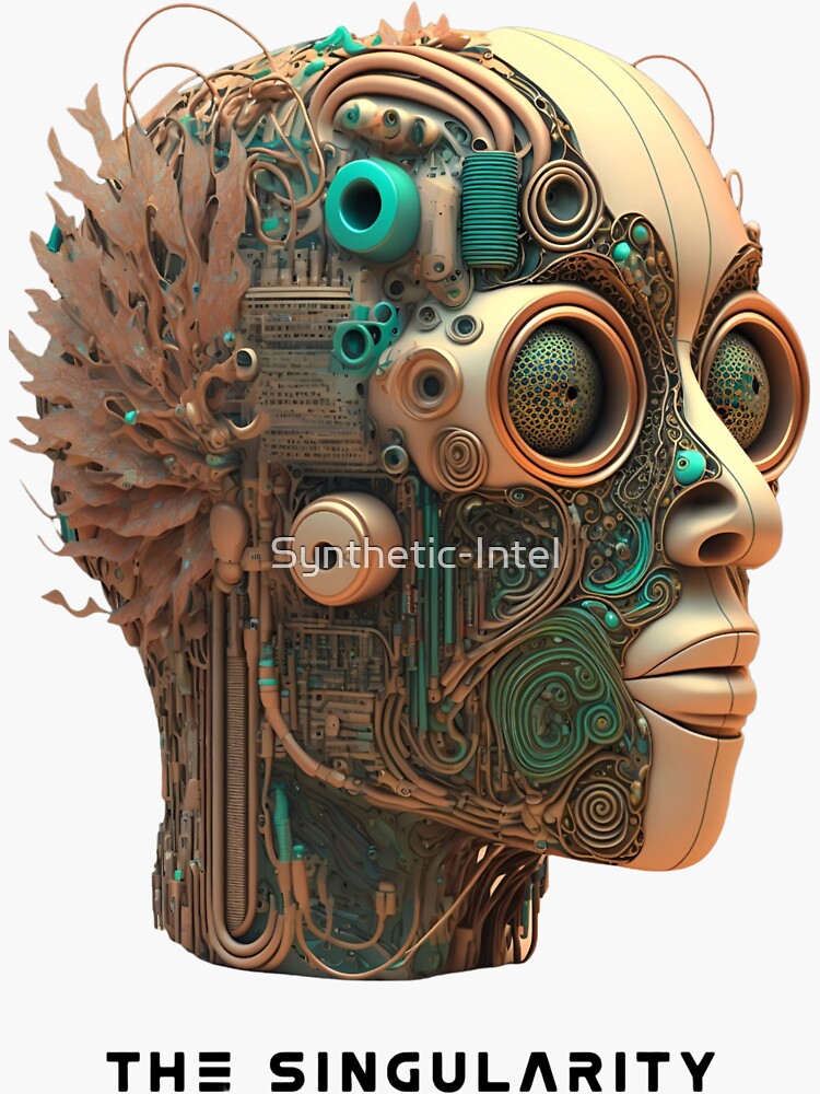 "The Singularity Artificial Intelligence Cyborg Head - Wu (The ...