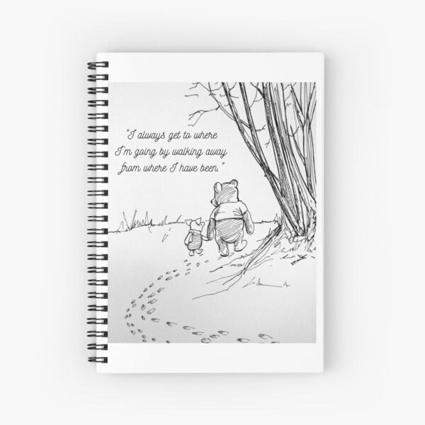 Carnet for Sale avec l'œuvre « Citation de Winnie l'Ourson et Porcinet ...