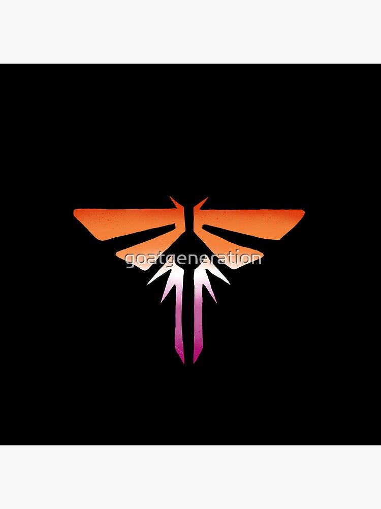 "TLOU The Last Of Us fireflies logo lesbian pride flag colours" Pin for ...