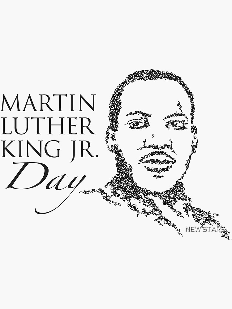 "martin luther king jr" Sticker for Sale by amineSTARS | Redbubble