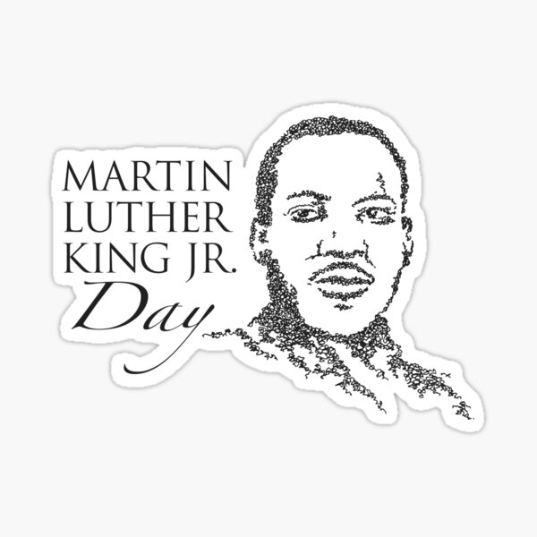 "martin luther king jr" Sticker for Sale by amineSTARS | Redbubble