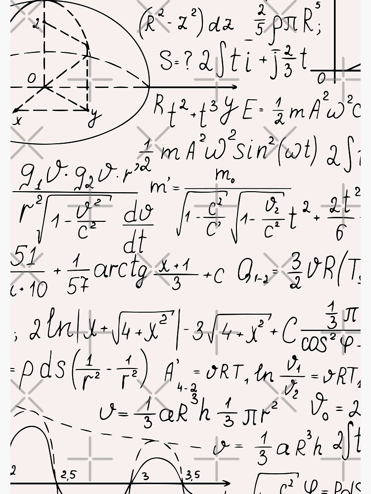 "Math Formulas And Numbers, i love math formula and numbers" Spiral ...