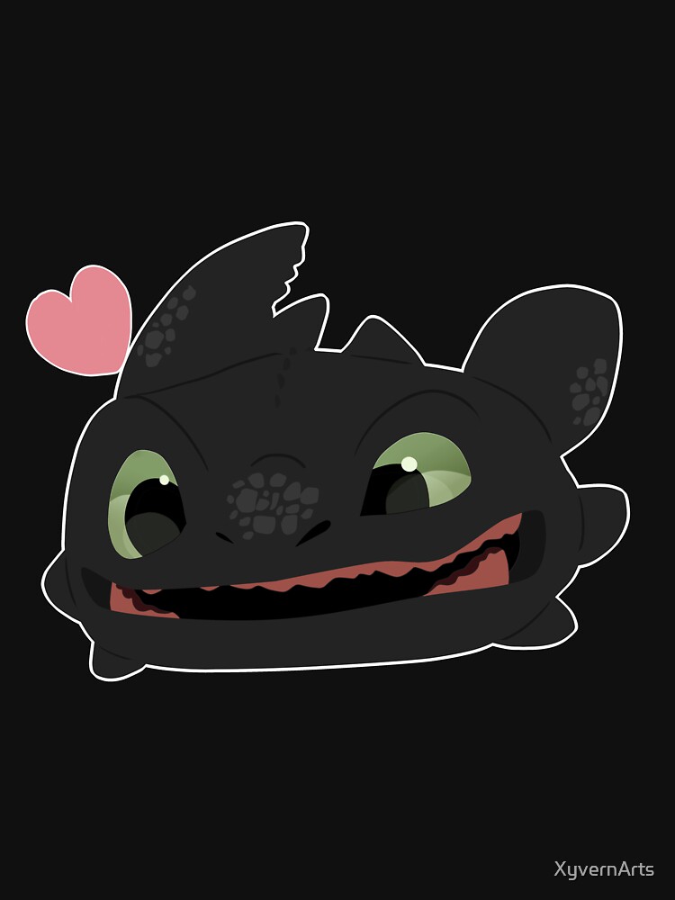 "Toothless Love" T-shirt for Sale by XyvernArts | Redbubble | toothless ...