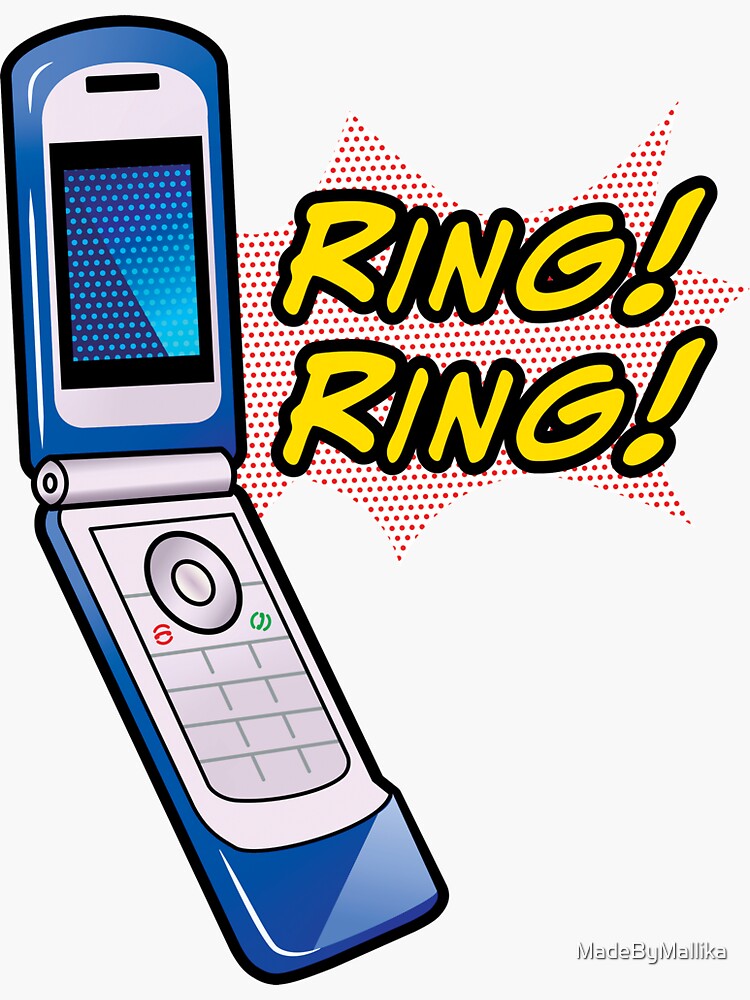 "Y2K Blue Flip Phone" Sticker for Sale by MadeByMallika | Redbubble